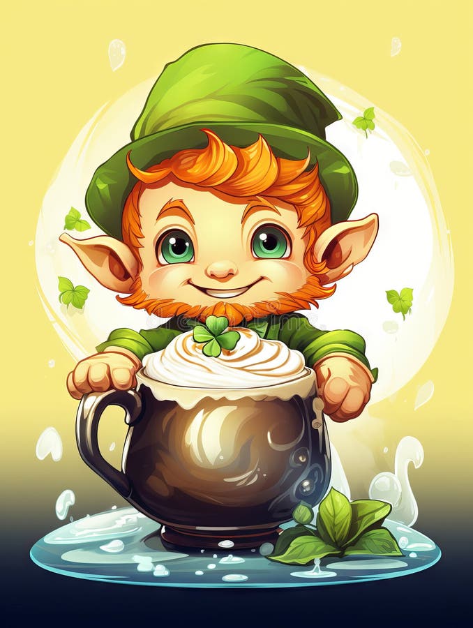 St. Patrick S Day Leprechaun Stock Illustration - Illustration of party ...