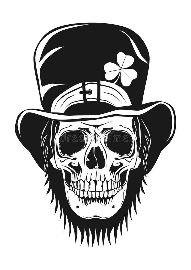 Skull Shamrock Stock Illustrations – 425 Skull Shamrock Stock ...