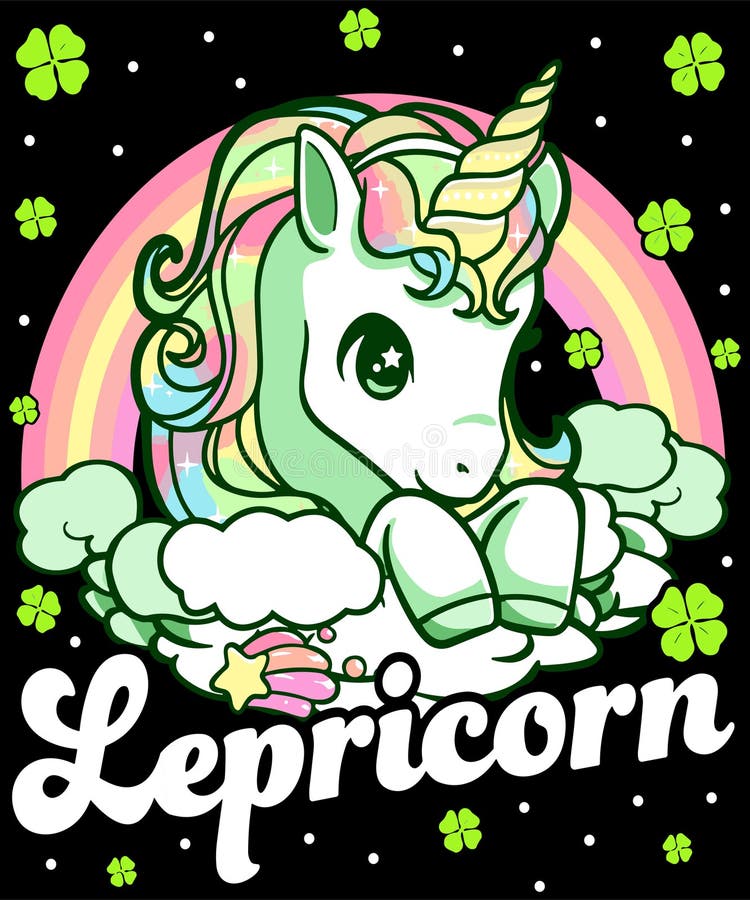 St Patrick s Day Lepricorn stock vector. Illustration of charm - 312532969