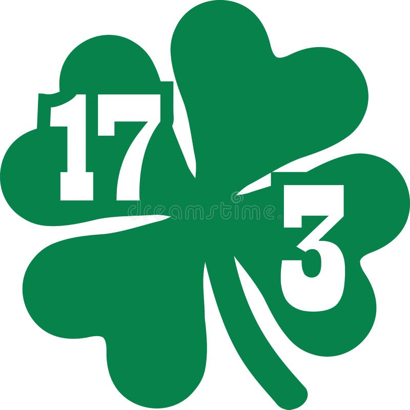 St. Patrick`s Day March of 17th with Clover Stock Vector - Illustration ...