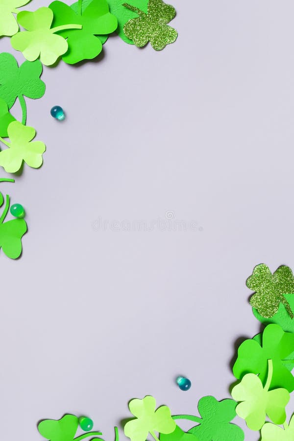 St. Patrick S Day Minimalistic Vertical Background Stock Image - Image ...