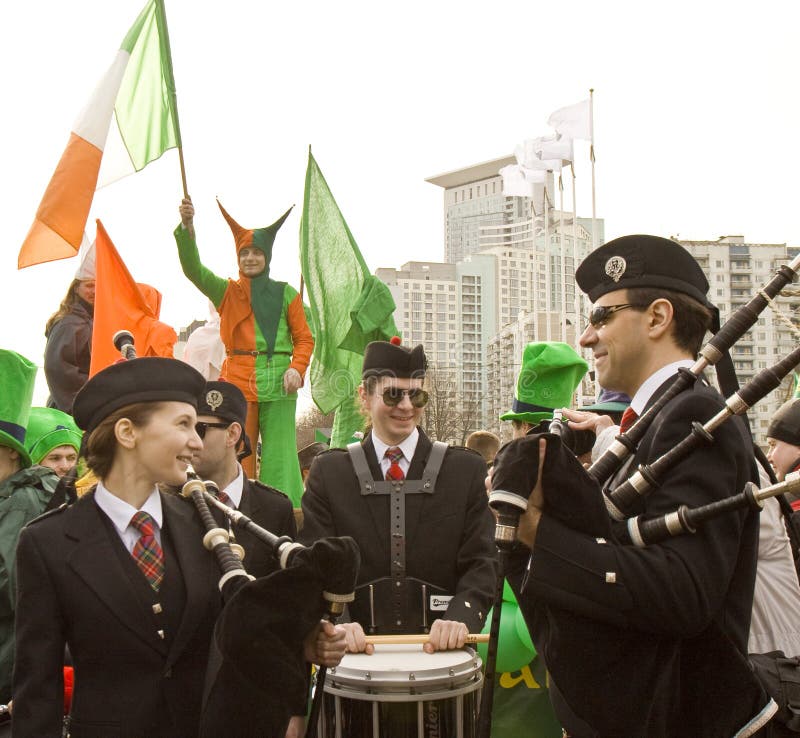 St. Patrick`s Day in Moscow Editorial Stock Image - Image of irish ...