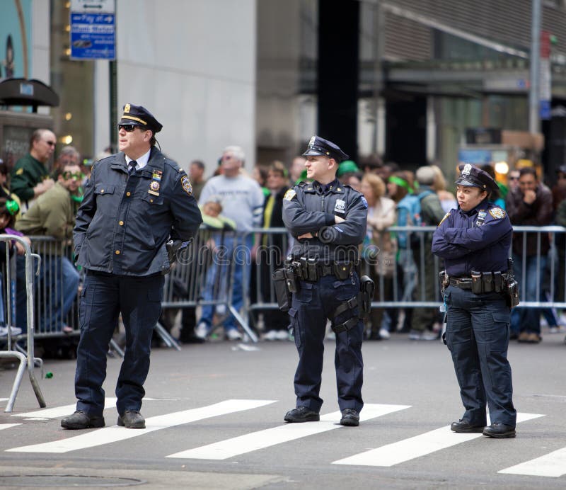 Ny Police Department Saint Patrick Day Parade Stock Photos - Free ...
