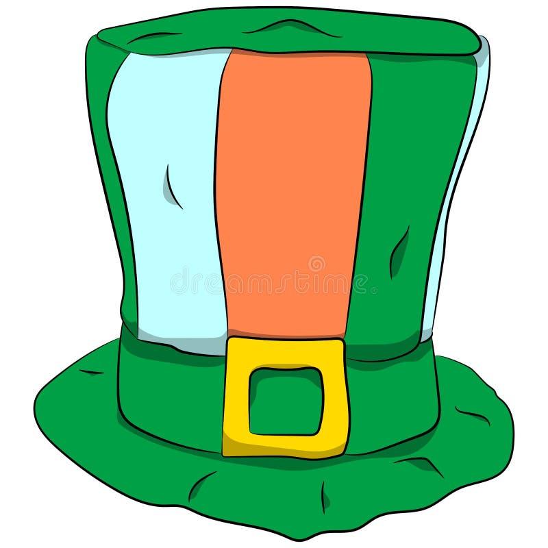 St. Patrick`s Hat. Green Hat. Vector Drawing Stock Vector ...