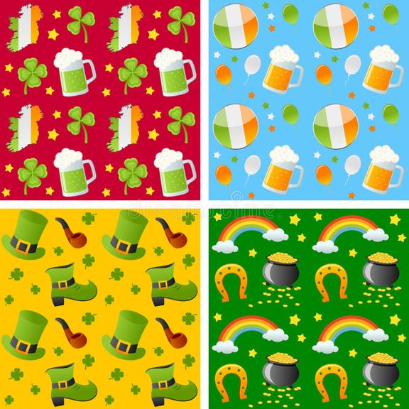 St Patrick Seamless Patterns Stock Illustrations 188 St Patrick