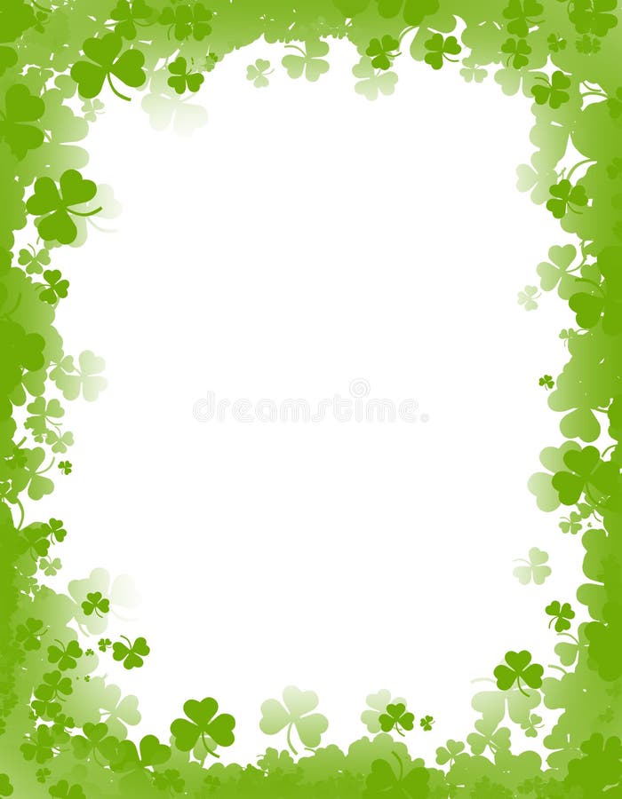 St. Patricks Day Background / Border Stock Illustration - Illustration ...