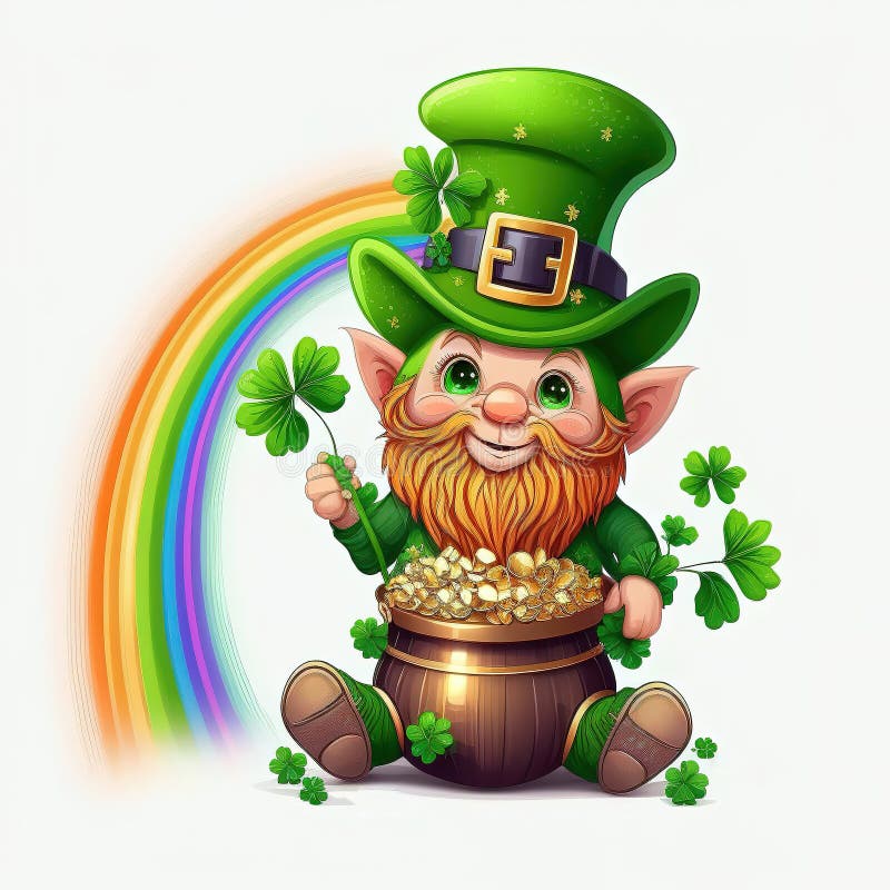 St. Patricks Day Leprechaun Stock Illustration - Illustration of ...