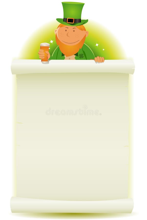 St. Patricks Day Parchment Background Stock Vector - Illustration of ...