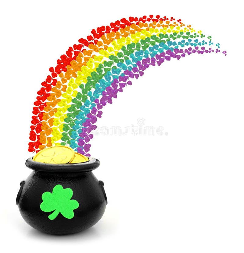 St Patricks Day Pot of Gold Stock Photo - Image of decor, charm: 37357926