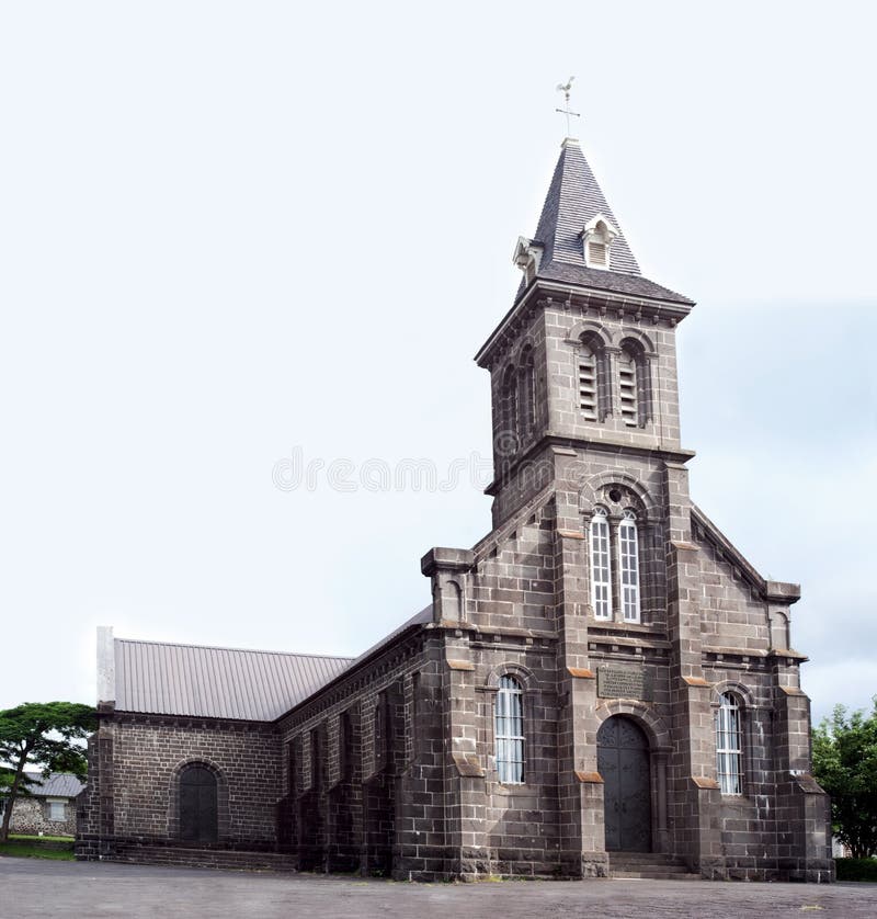 St Paul Church, Mauritius stock photo. Image of architecture - 12814862