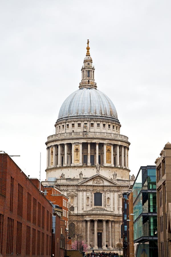 St Paul in London England Old Construction Religion Stock Image - Image ...