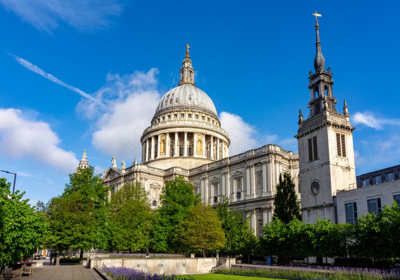 St. Paul S Cathedral in Spring, London, UK Stock Photo - Image of ...