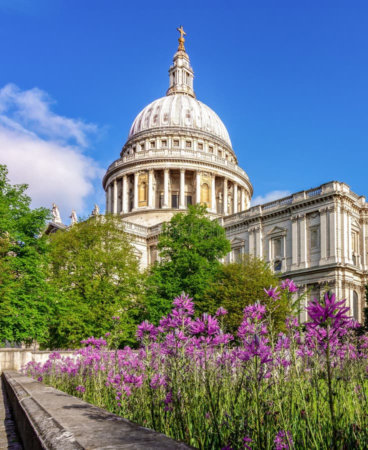 St. Paul S Cathedral in Spring, London, UK Stock Image - Image of ...