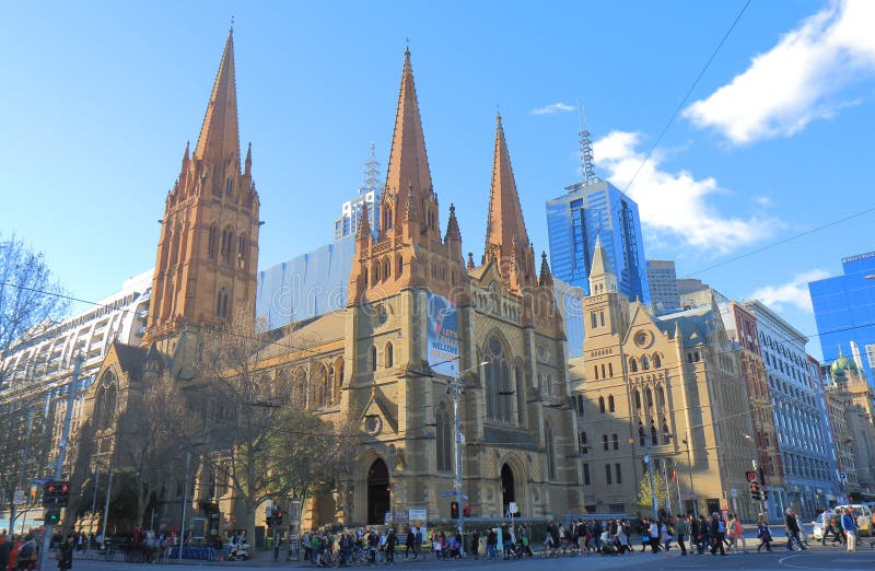 St Pauls Cathedral Melbourne Australia Editorial Photography - Image of ...