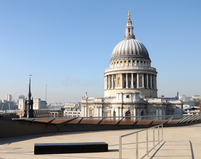 St Pauls Cathedral from Rooftop Editorial Stock Image - Image of change ...