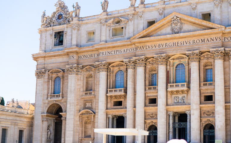 St. Peter S Basilica Vatican Architecture Building Facade Editorial ...