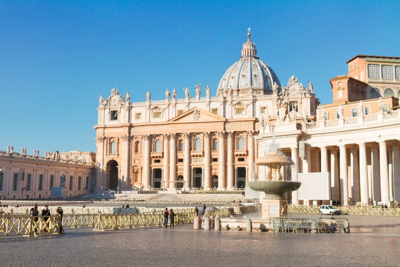 St. Peter`s Cathedral in Rome, Italy Editorial Photo - Image of ...