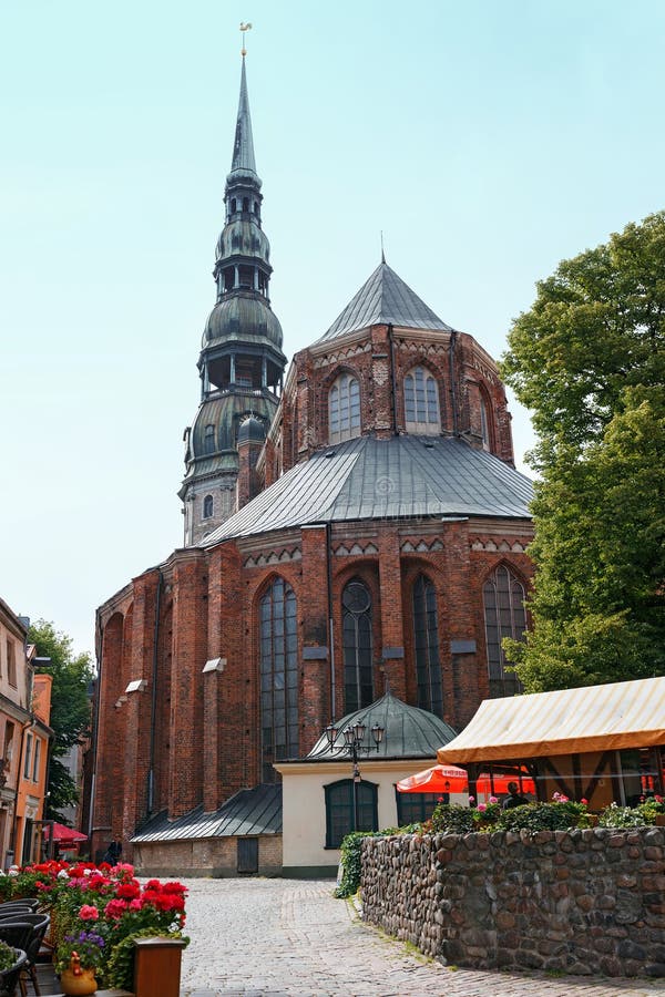 Alte Evangelische Lutherische Kirche Von Johannes Riga, Lettland ...