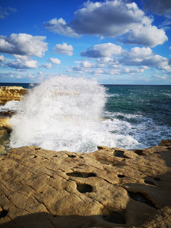 St Peter& x27;s pool stock image. Image of malta - 146929829