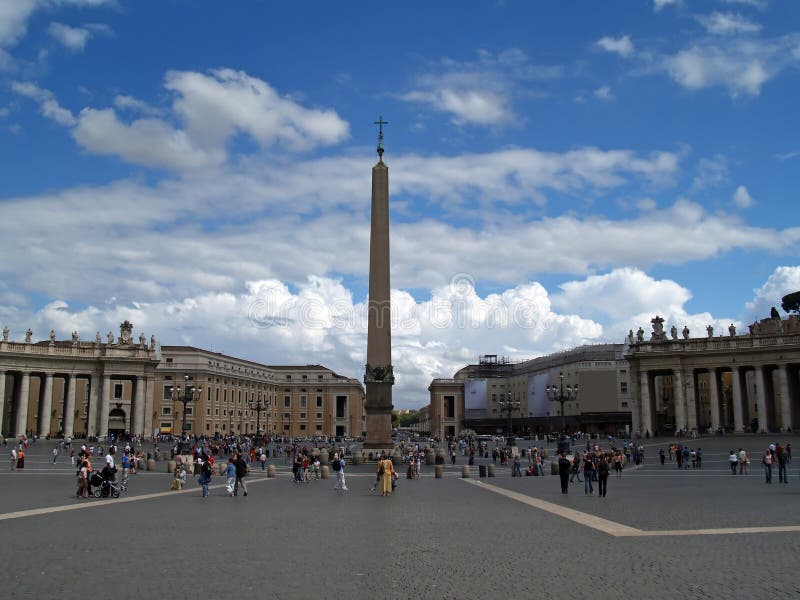 The St. Peter s Square stock image. Image of basilica - 2188937