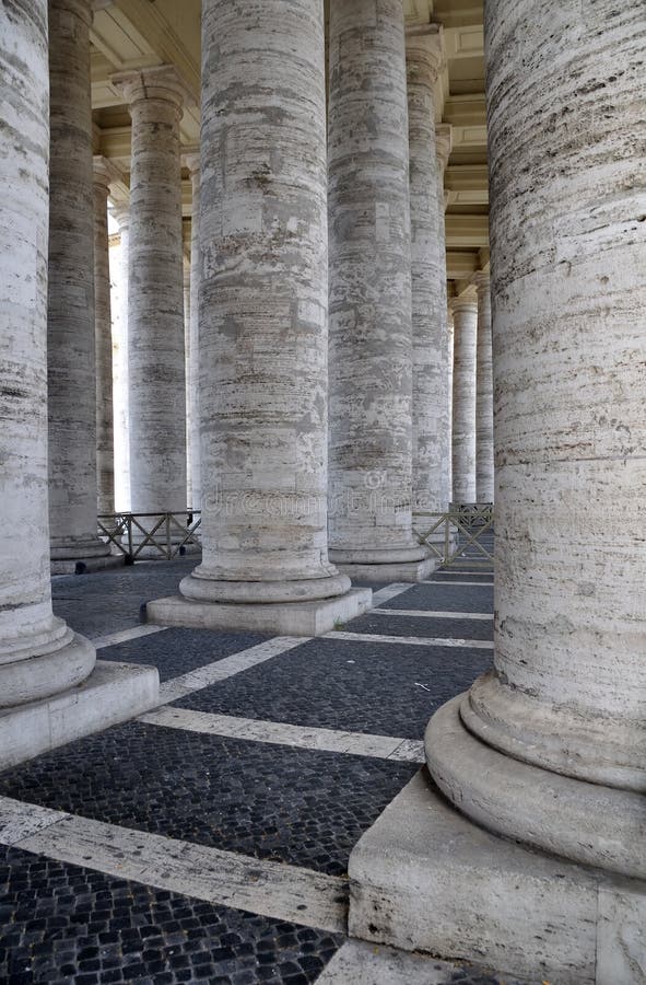 St Peter S Square Colonnade, Rome Italy Stock Image - Image of culture ...