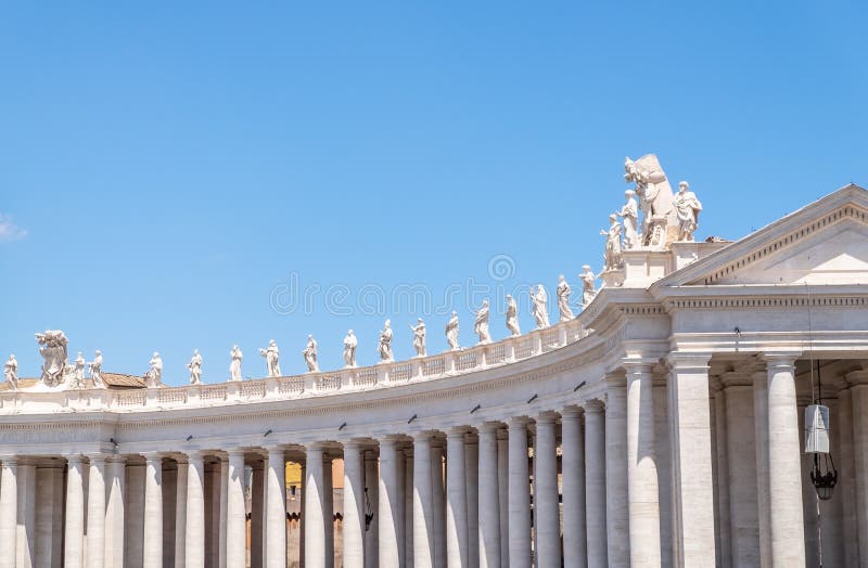 Doric Colonnades At St Peters Square Stock Image - Image of city ...