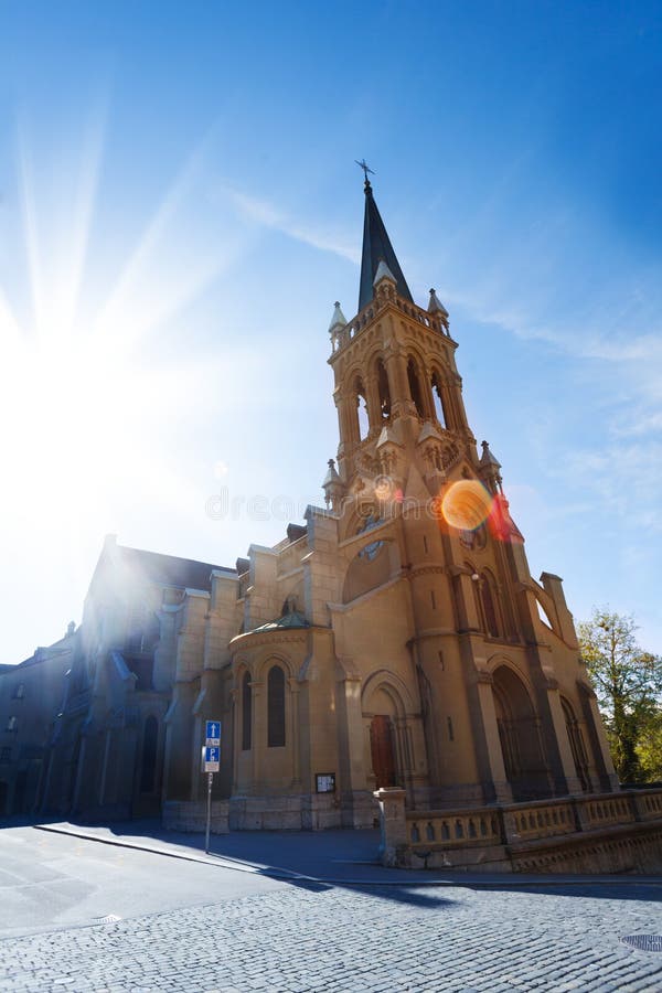 Church Of St. Peter And Paul, Bern Stock Image - Image of religion ...