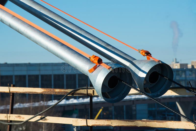 The Cable-stayed Bridge Under Construction. the Final Stage of ...