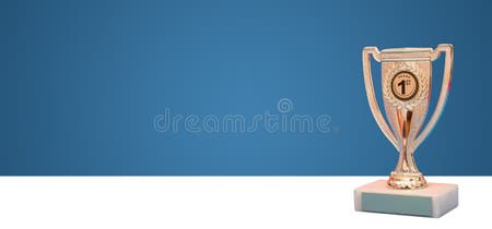 1st Position Award Banner, Winner Award with Trophy Stock Image - Image ...
