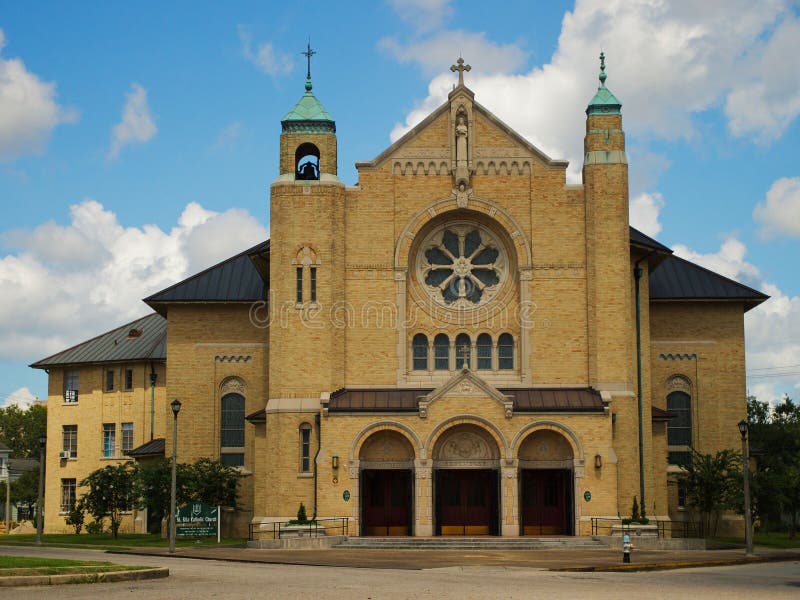 St. Rita Catholic Church in the Morning Editorial Photo - Image of ...