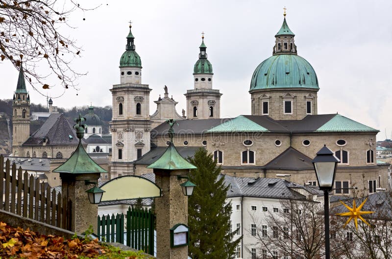 St Rupert Cathedral in Salzburg, Austria. Stock Image - Image of ...