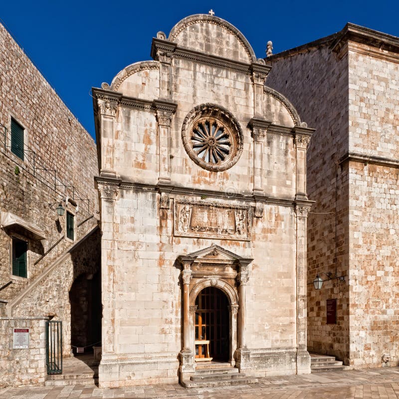 St. Saviour Church in Dubrovnik, Croatia Stock Photo - Image of ...