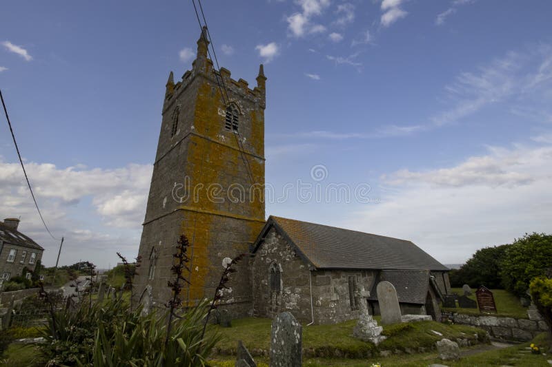 St Sennen S Parish Church in Sennen, Cornwall Editorial Stock Image ...