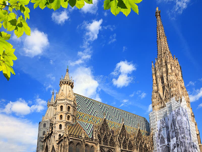 St. Stephan Cathedral in Vienna Stock Photo - Image of landmark ...