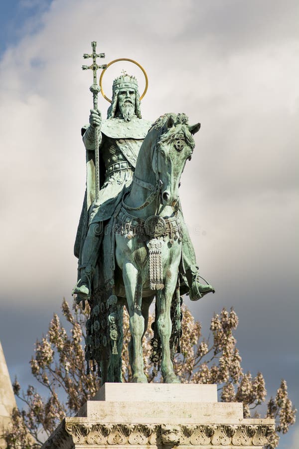 St. Stephen Emperor Statue in Budapest Stock Photo - Image of statuary ...