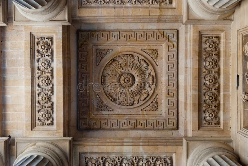 St. Sulpice Church, Arcade Ceiling Decorations Stock Photo - Image of ...