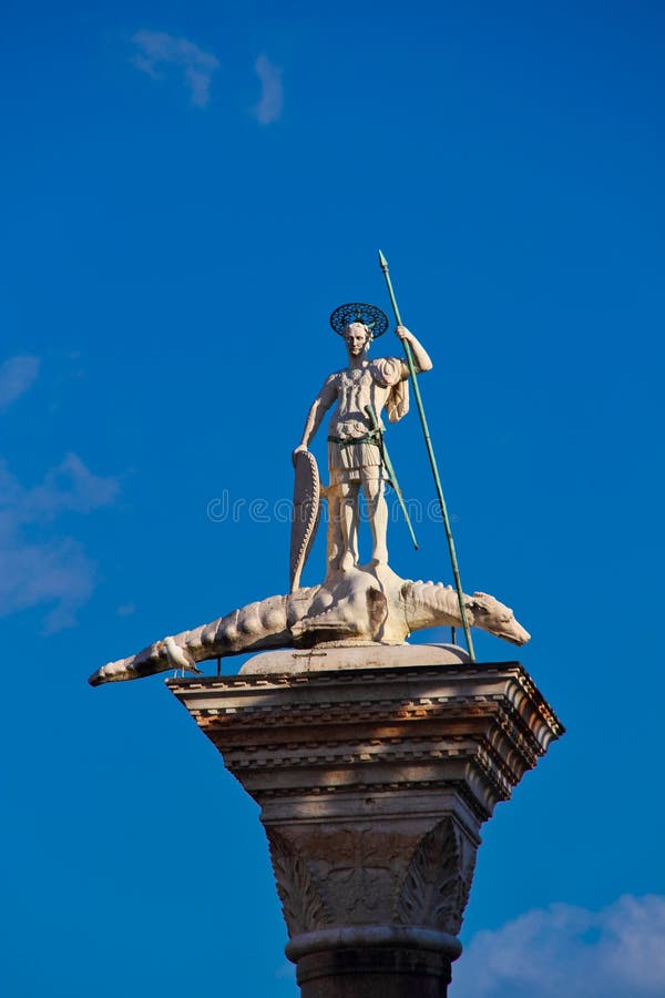 Statue of St Theodore stock image. Image of mark, teodoro - 26850227