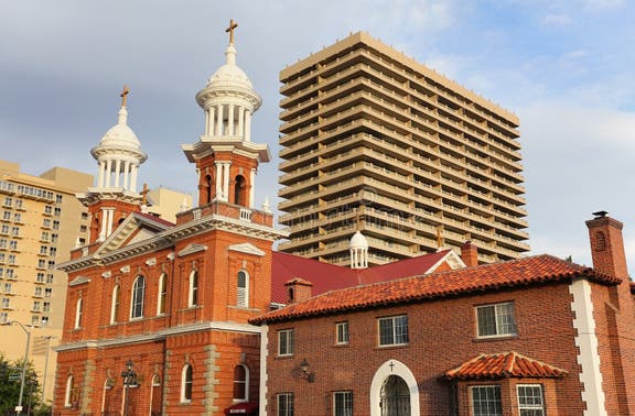 St Thomas Aquinas Cathedral in Reno, Nevada Stock Foto - Image of ...