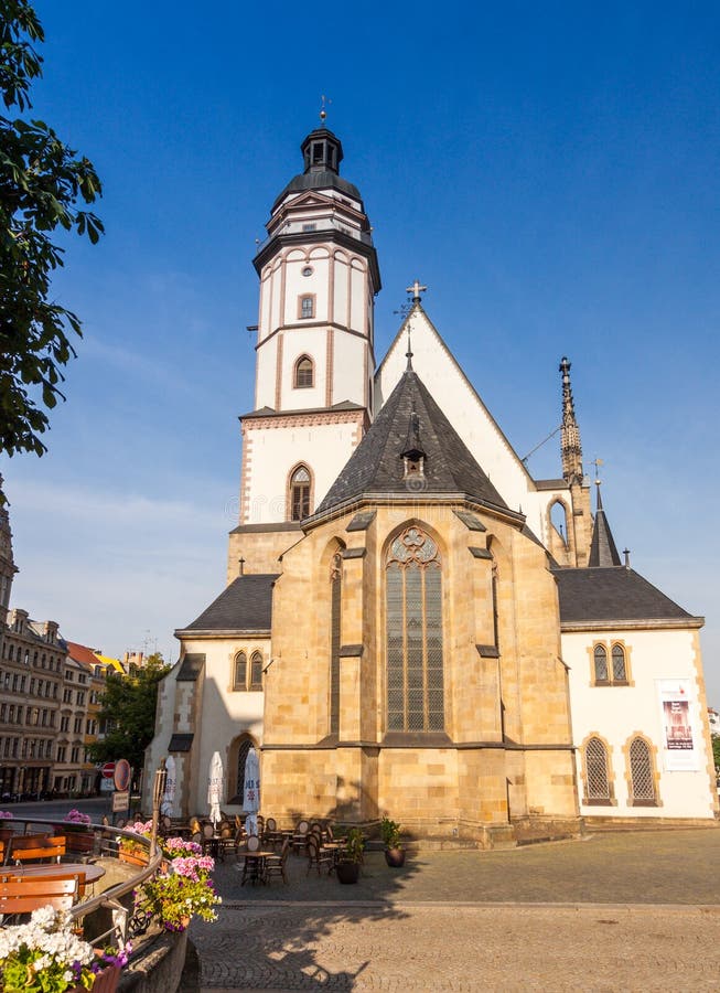 St. Thomas Church, City of Leipzig Stock Photo - Image of bach, tourist ...
