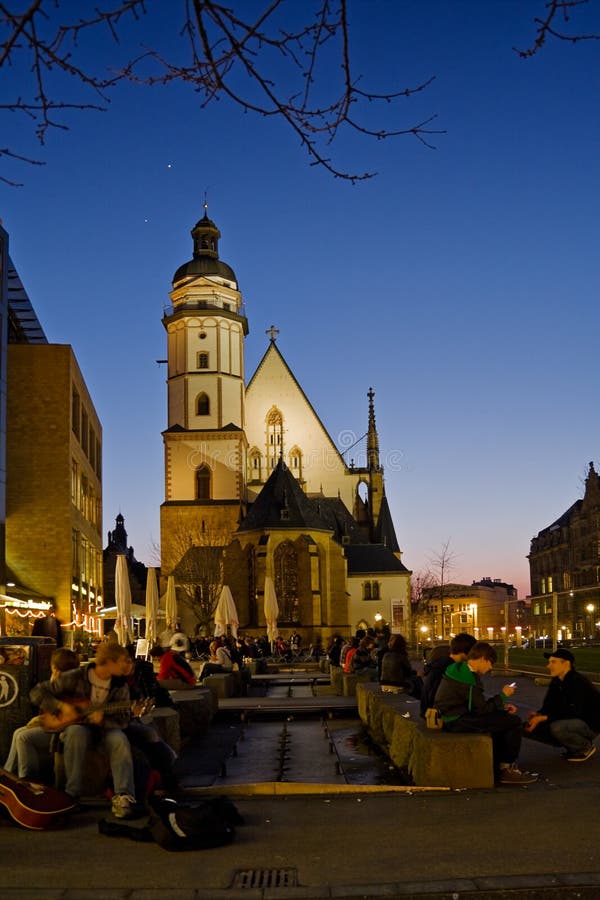 St. Thomas Church in Leipzig Editorial Photo - Image of gothic, history ...