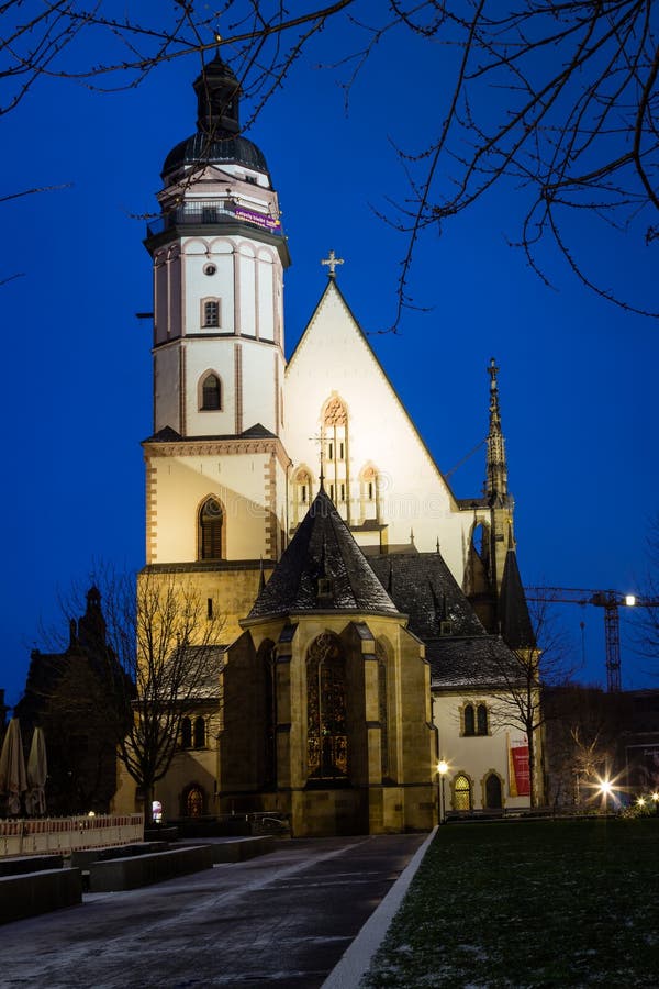 St Thomas church, Leipzig stock image. Image of johann - 65316823