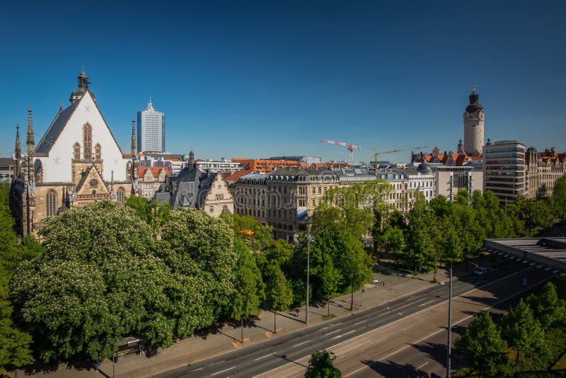 St. Thomas Church in Leipzig, Germany Stock Image - Image of holy ...