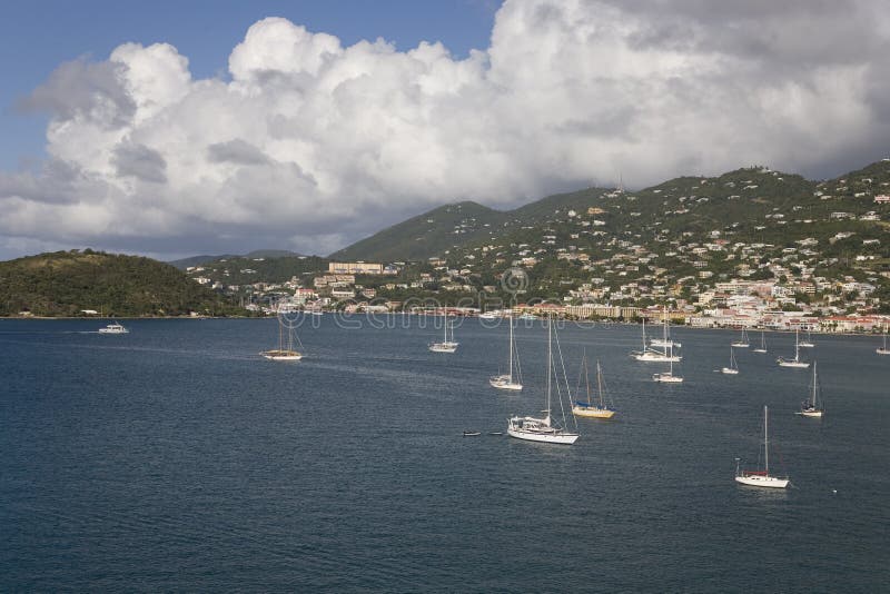 St. Thomas Harbor stock image. Image of view, caribbean - 19462561