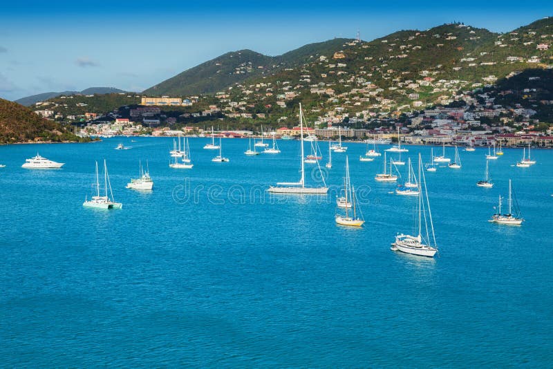 St. Thomas USVI stock afbeelding. Image of jachthaven - 31455421
