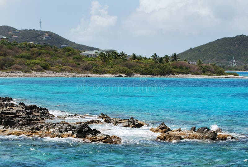 St.Thomas Island Coastline stock image. Image of landscape - 5469663