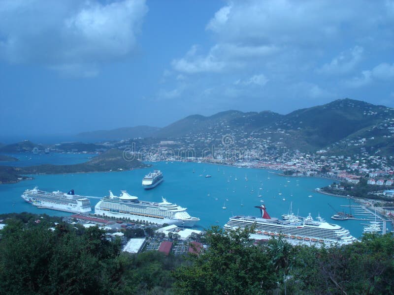 St Thomas Waterfront stock photo. Image of tropical - 178382594