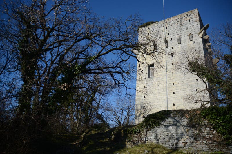 St. Triphon Castle Ruin stock image. Image of natural - 37601763