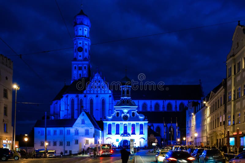 St Ulrich Basilica En La Ciudad De Augsburg Imagen de archivo editorial ...