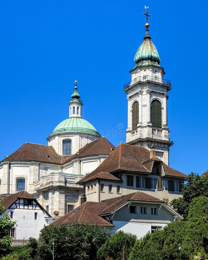 St. Ursus Cathedral in the City of Solothurn, Switzerland Stock Image ...