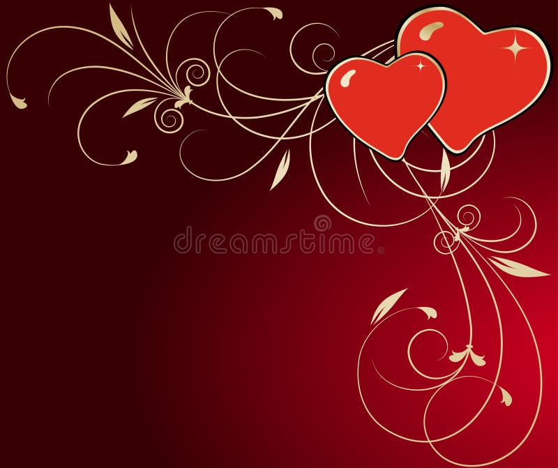 St. Valentine background. stock vector. Illustration of abstract - 7543071